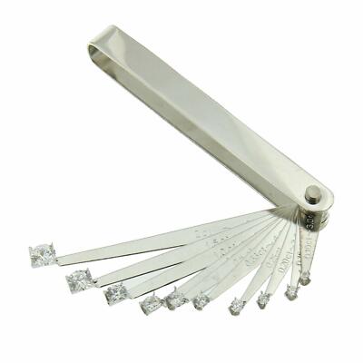 Diamond Seller Gauge Aid for Showing Round Cut Diamonds Sizes 0.10ct-2 ...