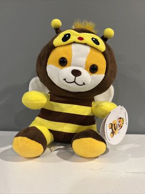 NEW Peek-A-Boo Disguisimals Benny the Plush Corgi Dog Dressed as a Bee ...