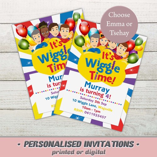 The Wiggles Invitation Birthday Party Personalised Invite Digital or ...