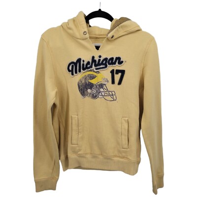 Campus crew womens medium blue yellow Michigan University Football ...