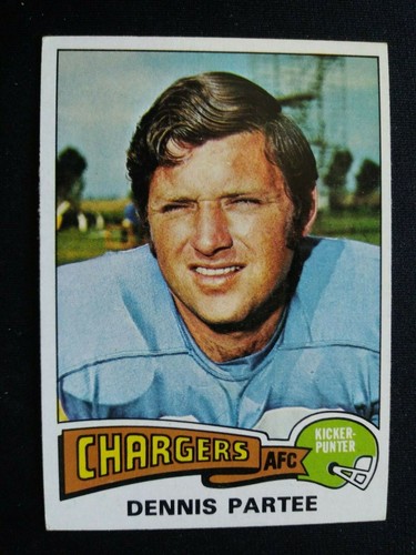 1975 Topps Football Card # 68 Dennis Partee - San Diego Chargers | eBay
