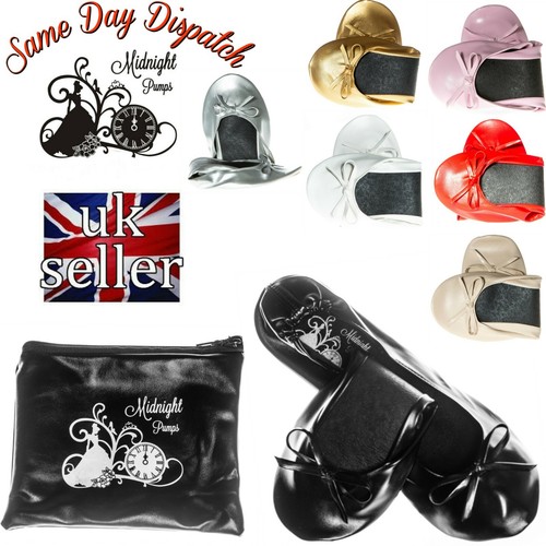 Fold Up Flats Roll Up Pumps Fold Up Shoes Midnight Pumps® Post Party ...