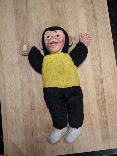 Vintage Zippy Monkey Mr Bim Zip Plush Banana Toy Rubber Face Doll | eBay