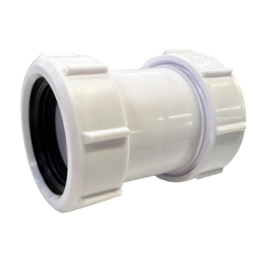 Sink Waste Adapter 40mm Connector Push-fit Installation Soft Gasket ...