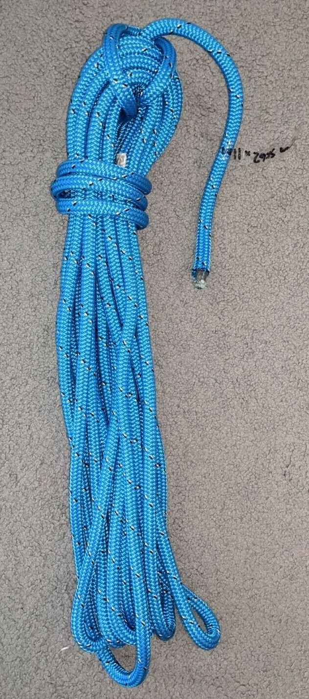 11m x 10mm Blue Dyneema Double Braid Yacht Halyard Sheet Marine Spectra ...