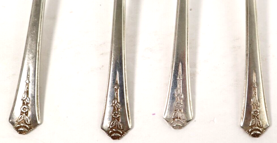 Holmes & Edwards Dinner Forks 4 Inlaid Flatware IS Spring Garden ...
