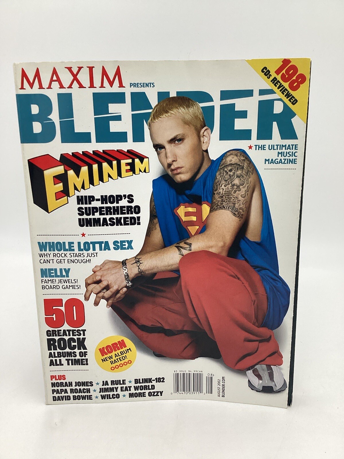 Blender Magazine August 2002 Eminem ( Cover ) | eBay