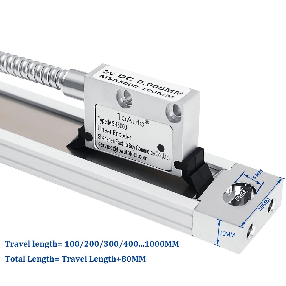 2/3 Axis DRO Display Magnescale Travel 100-1000MM Linear Scale 5um ...