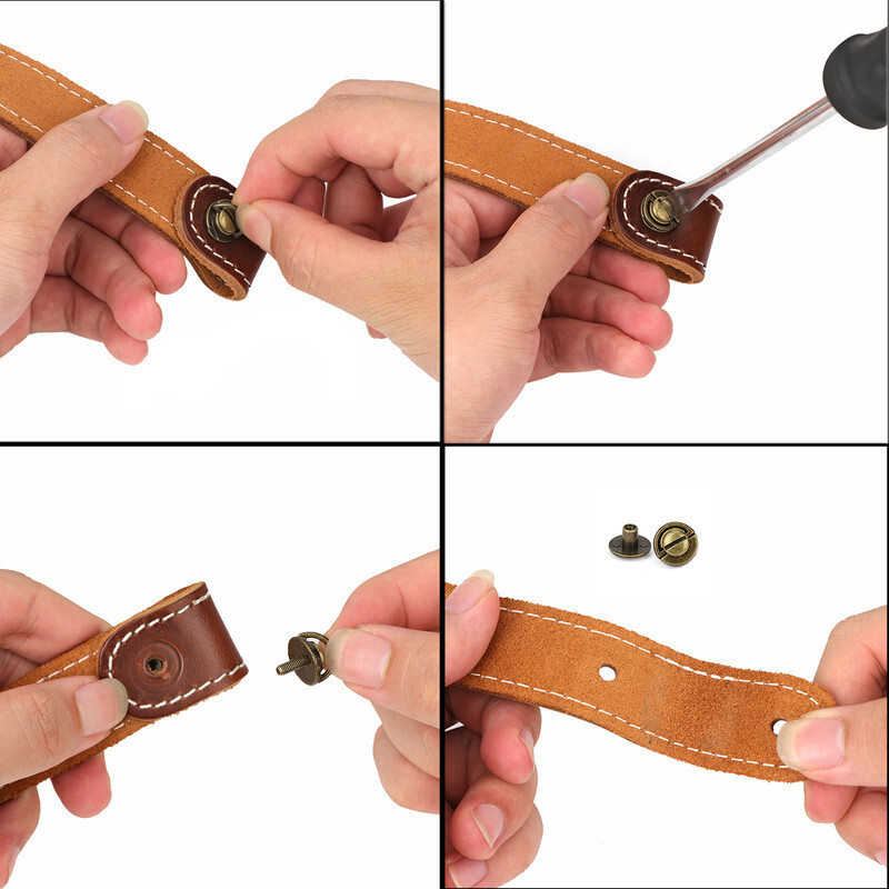 Tourbon Leather Rifle/Shotgun Sling Strap Shooting Hunting fit for ...