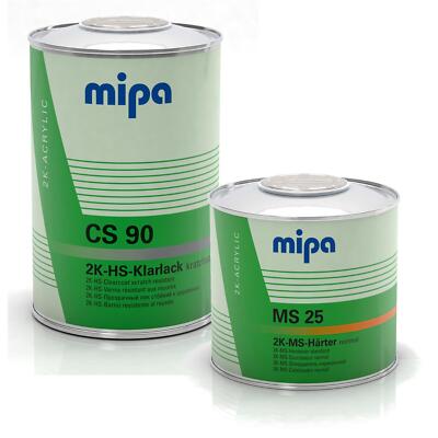 Set MIPA CS90 2K HS-KLARLACK 1L Résistant Aux Rayures + 0,5L MS25 Durcisseur | eBay