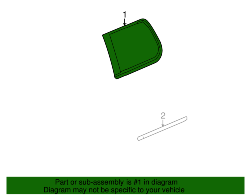 GM OEM 07-14 Escalade Rear Door Exterior Trim-Reveal Molding 20772079 ...