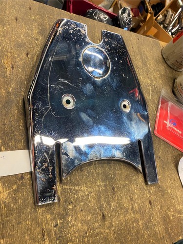 Chrome Frame Cover Trim Seat Buddy Harley Panhead shovelhead Vtg Acc ...