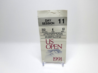1991 US Open Tennis Ticket Stub Stefan Edberg / Monica Seles / day ...