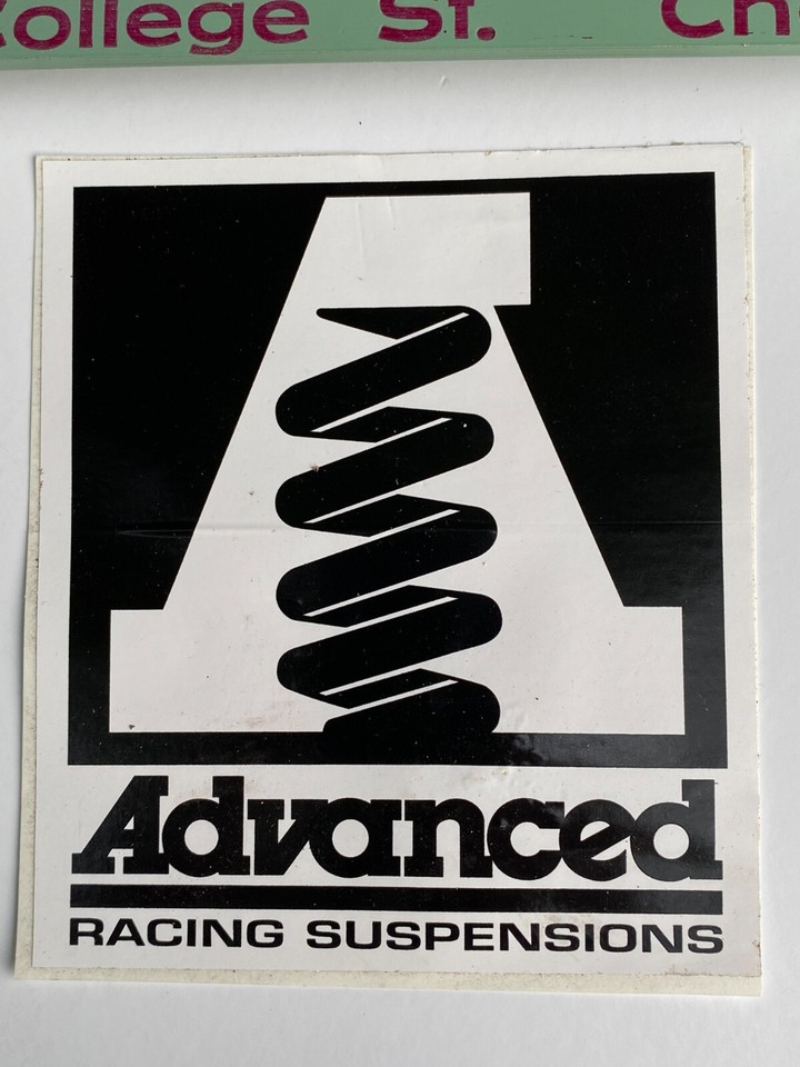 2 Unused Auto Racing Vintage Vinyl Racing Decals "Advanced" 1990's | eBay