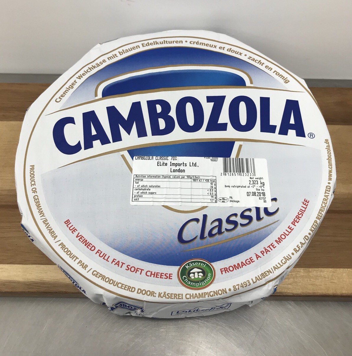 Cambozola Cheese 2.2kg Wheel German , Blue Viened , Full Fat , Soft ...