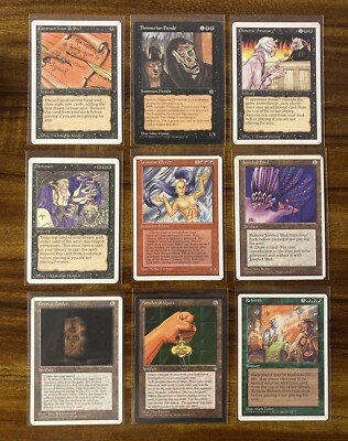 Magic The Gathering THE POKER 9 ANTE CARD SET Reserve List NM RARE ...