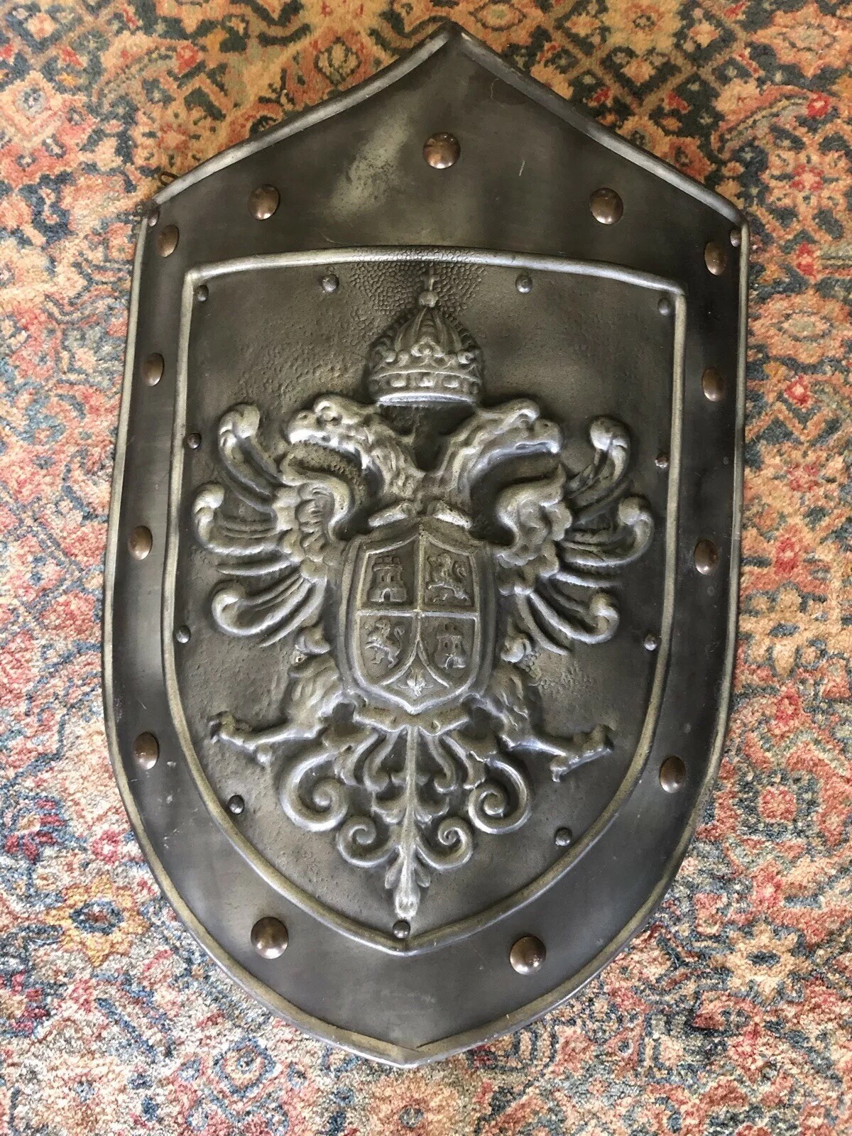 Double Headed Eagle Pewter Shield From Toledo Spain Panoplia - Awesome ...