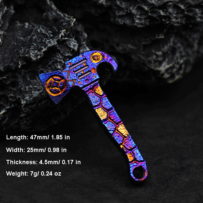 Mini Titanium Alloy Pendant Pry Bar Crowbar Opener Cutter Necklace EDC ...