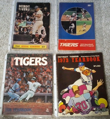 1968-1974 Detroit Tigers Programs, Yearbooks And Scorebooks Lot Of 4 | eBay