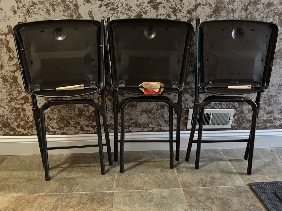 Vintage Cosco Hamilton Folding Chairs Set of 3 MCM padded very RARE ...