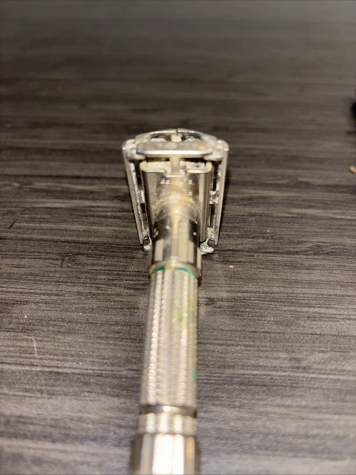 (2) Vtg 1959 Gillette Fat Boy Adjustable TTO Safety Razor Made in USA 2 ...