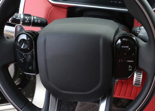 Fit For Range Rover 18-2023 Glossy Black Velar Steering Wheel Control ...