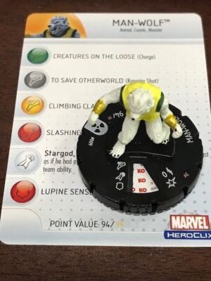 Marvel Heroclix Incredible Hulk 009 Man-Wolf | eBay
