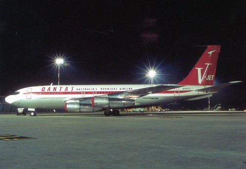 AUSTRALIA AIRLINES QANTAS B-707-138B AIRPORT / AIRCRAFT A4 | eBay