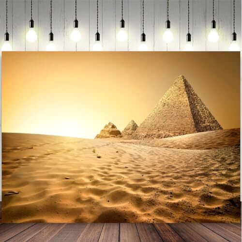 8x6ft Pyramid Backdrop Desert Egypt Ancient Architecture Ruins Sunset ...