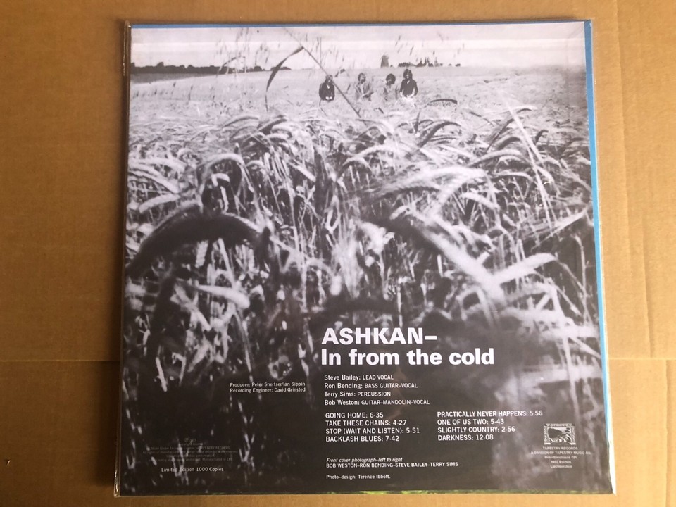 ASHKAN IN FROM THE COLD - TAPESTRY AKARMA TEST PRESSING TP ONLY 3 ...