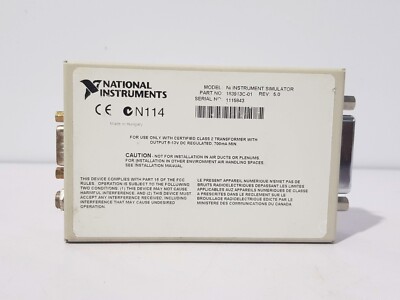 NATIONAL INSTRUMENTS 183913C-01 NI INSTRUMENT SIMULATOR REV 5.0 | eBay