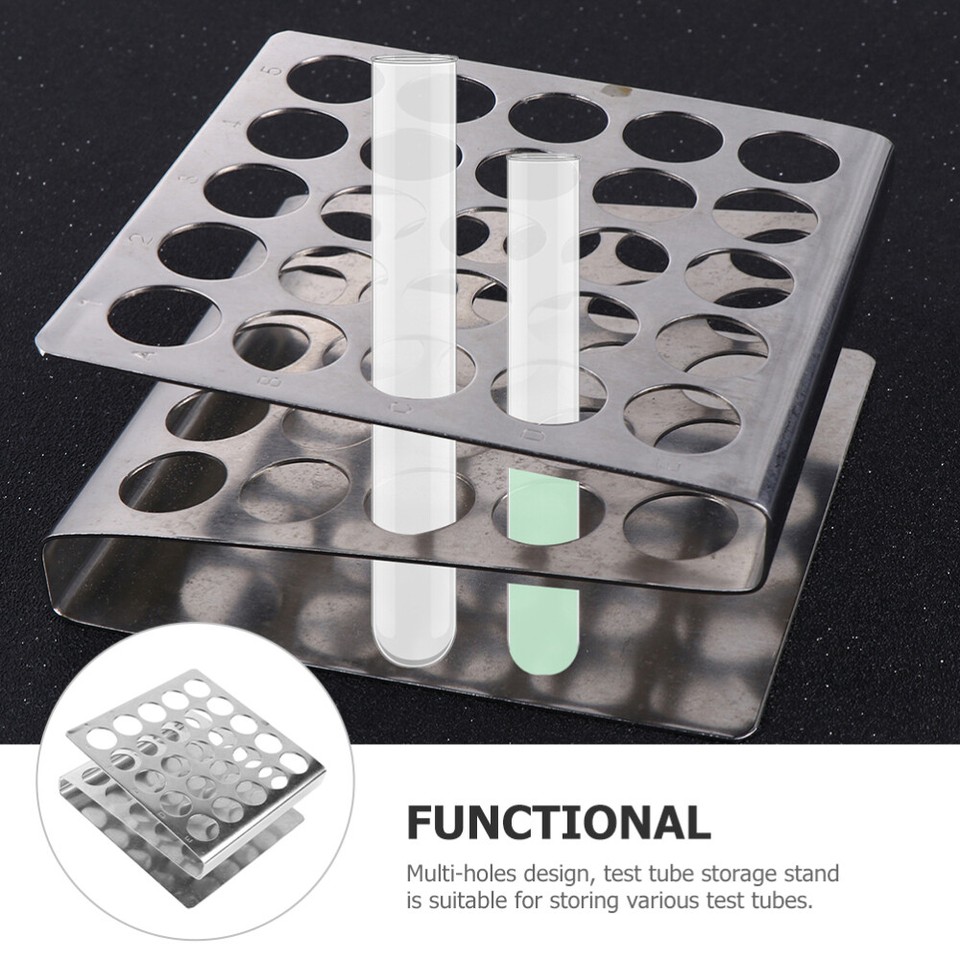 Stainless Steel Test Tube Rack Metal Test Tube Holder Z Shaped Test ...