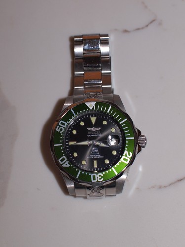 Invicta Pro Diver Men's Watch Green Bezel Black Dial- 3047 | eBay