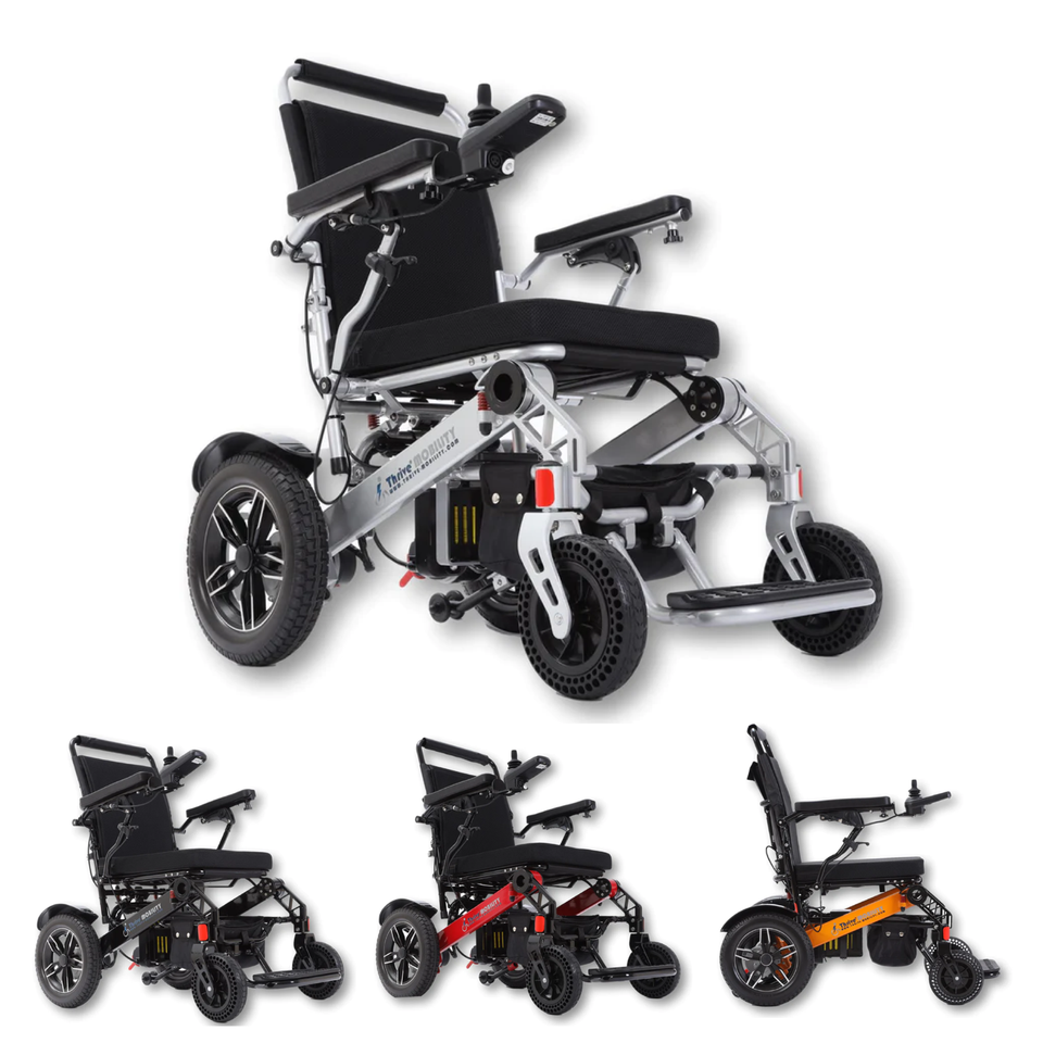 THRIVE Reclining Electric Wheelchair Power Wheel chair with Remote ...