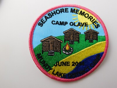 GIRL GUIDES CANADA PATCH SEA SHORE MEMORIES LAKE DISTRICT CAMP OLAVE ...