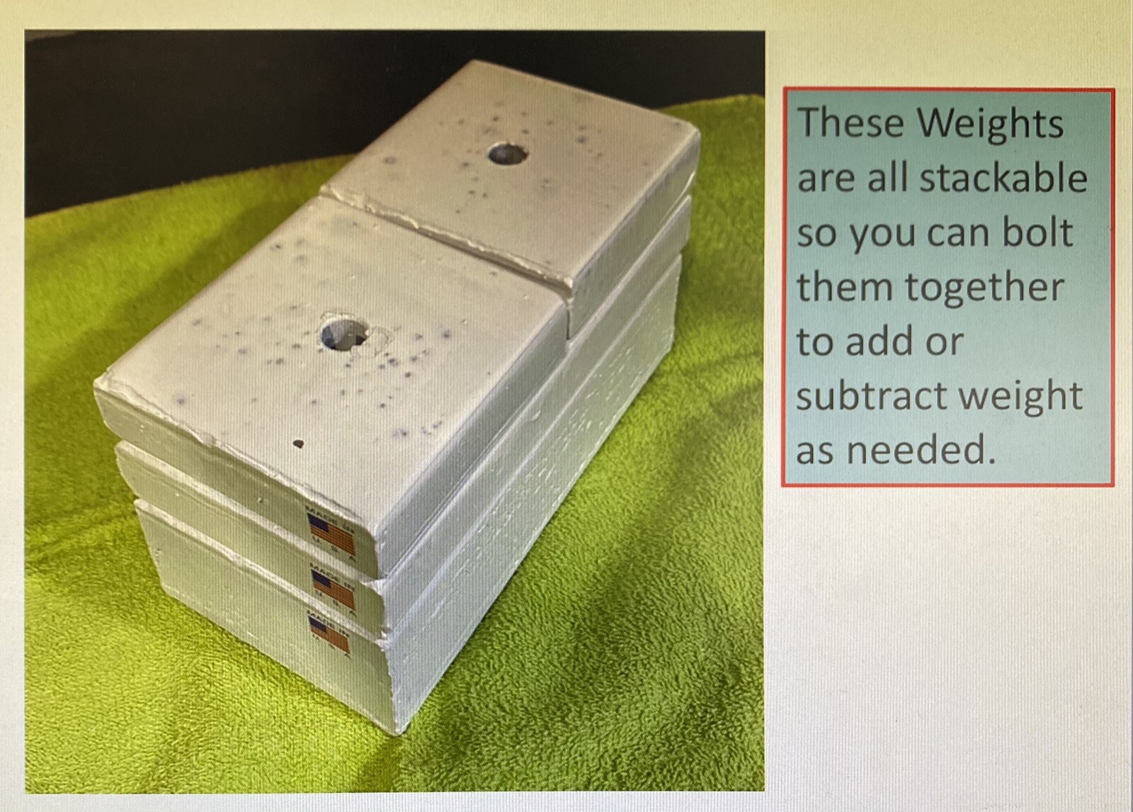 Lead Ballast Stackable Weights 45 Lbs Total | eBay