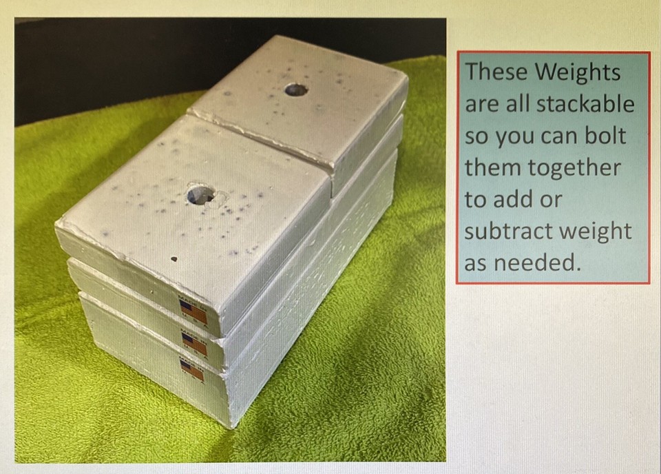 Lead Ballast Stackable Weights 45 Lbs Total | eBay