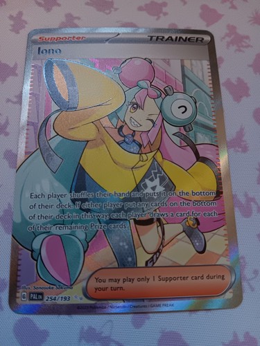 Iono 254/193 Full Art Trainer Rare Pokemon Card Paldea Evolved NM | eBay