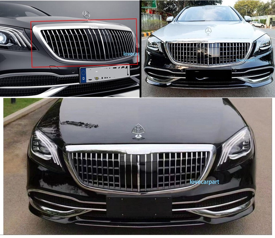 2014-2020 Mercedes Benz W222 S400 S450 S500 S550 Maybach Style Grille ...