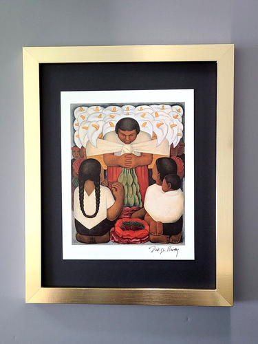 DIEGO RIVERA VINTAGE BEAUTIFUL PRINT from MEXICO + 14x11in FRAMED | eBay