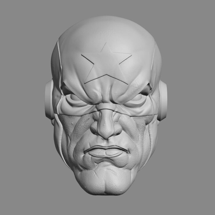 Captain Punisher Frank Castle custom head for Marvel Comics action ...