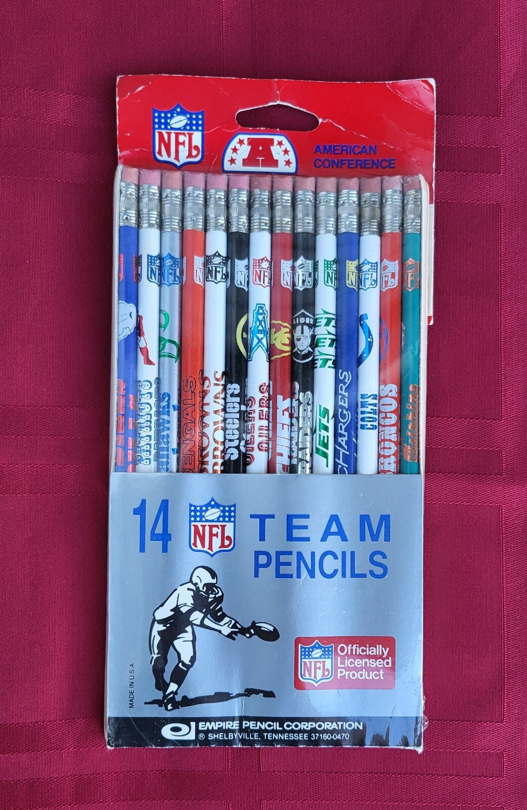 NEW SEALED Vintage 1980s Official NFL Pencils & Hallmark Stickers | eBay
