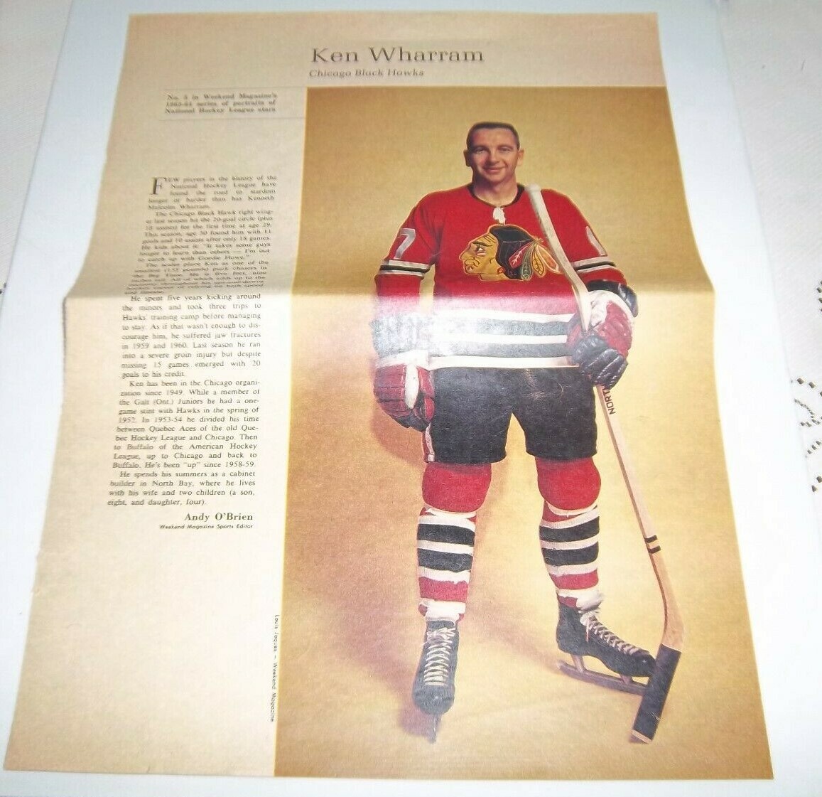 Ken Wharram # 5 Weekend Magazine Photos 1963-64 Toronto Star lot 4 | eBay