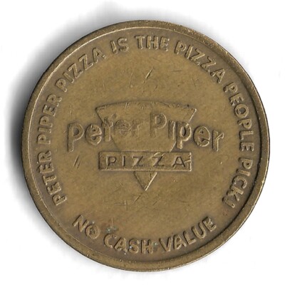 No Date HH Peter Piper Pizza Arcade Token | eBay