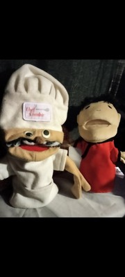 2 pc lot Chef Combo Hand Puppet National Dairy Council 1979 with stick ...