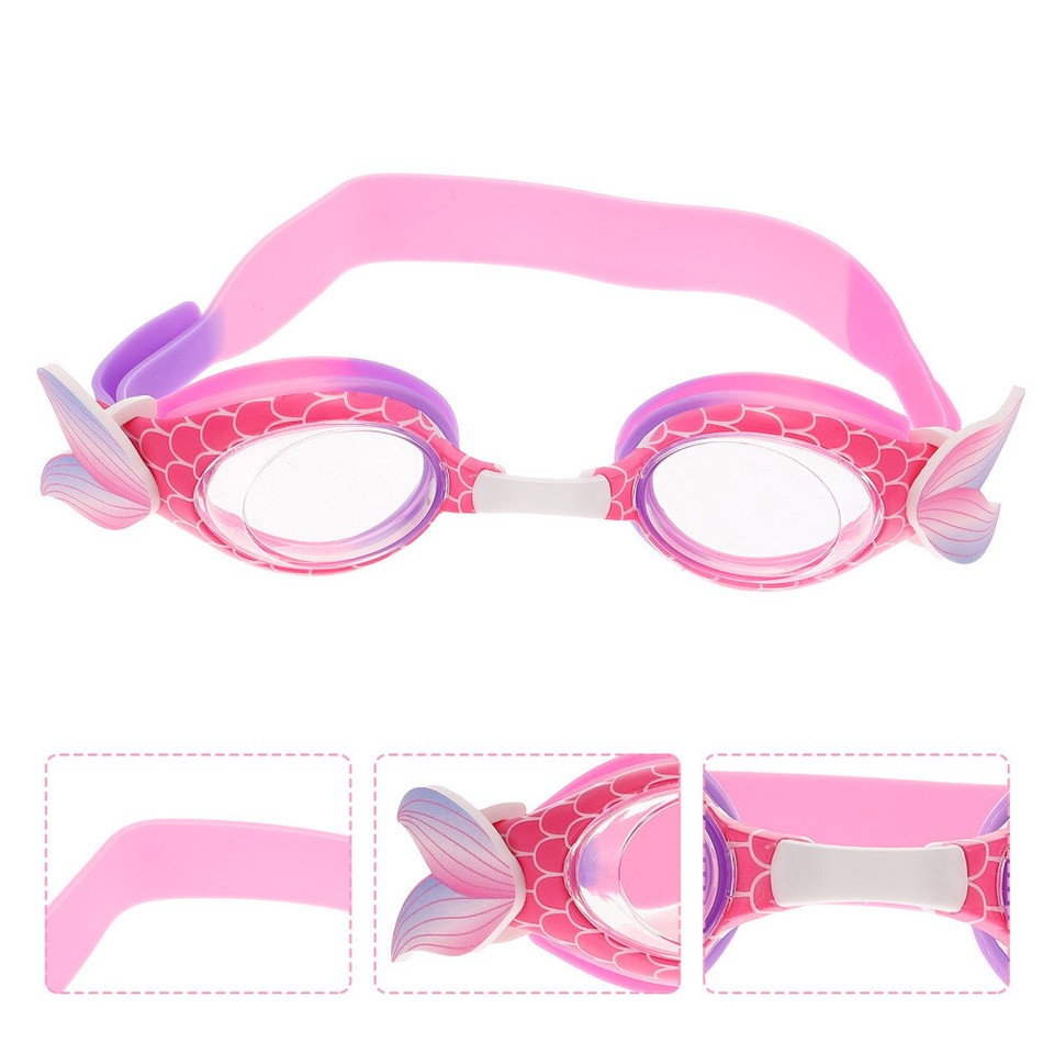 4 Count Cartoon Swimming Goggles Toddler Children's Equipment Mermaid ...