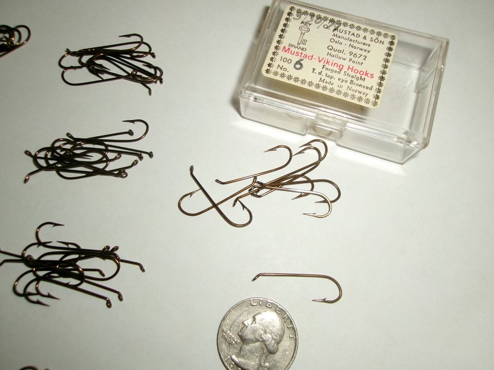 99 Vintage Mustad 9672 Size 6 Fly Hook - NOS | eBay