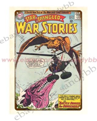 metal house decor 1964 Star Spangled War Stories Comics metal tin sign ...