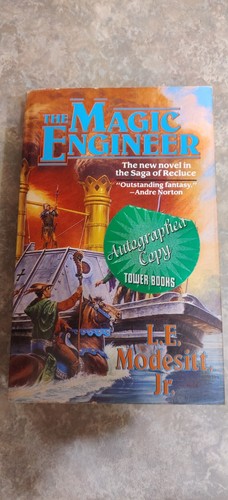 Signed The Magic Engineer by L.E. Modesitt Jr. Paperback Saga of Recluse | eBay