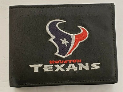 NFL Houston Texans Bill Fold Leather Wallet, New (Embroidered Logo) | eBay